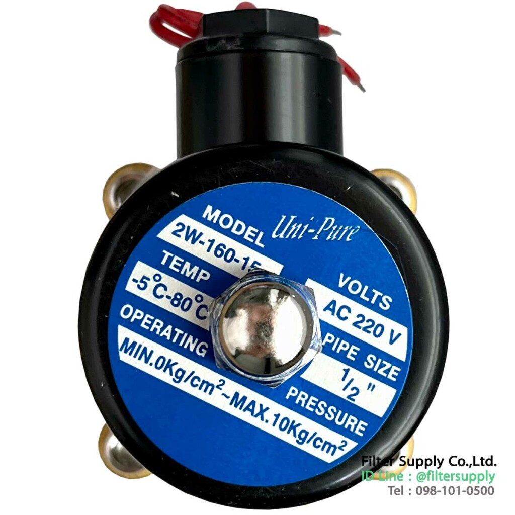 Solenoid Valve 4 หุน 220 V UniPure Model 2W-160-15